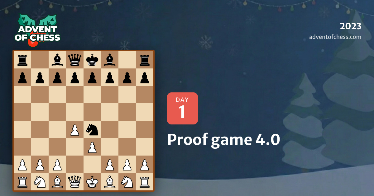Day 1 - Advent of Chess 2023